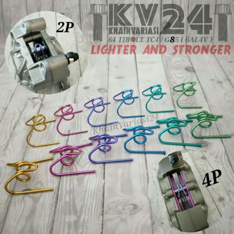 Jual Kawat penahan pin baut tojosan kampas rem titanium kaliper caliper 2p 4p | Shopee Indonesia
