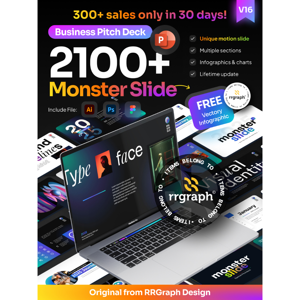 Jual Monster Slides Template PPT Premium - PowerPoint Presentasi ...
