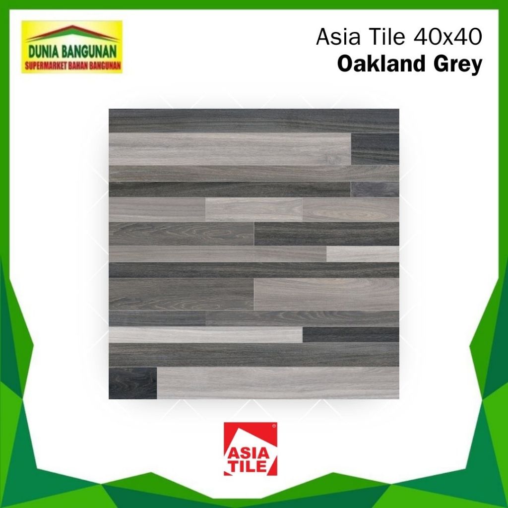 Jual Keramik 40x40 Asia Tile Oakland Grey Keramik Lantai / Keramik ...