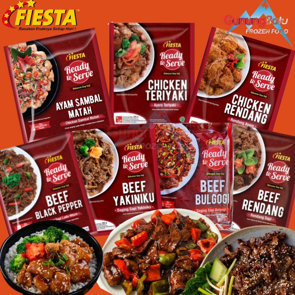 Jual FIESTA RTS VARIANS 300GR (BEEF RENDANG/BEEF YAKINIKU/ BEEF BULGOGI ...