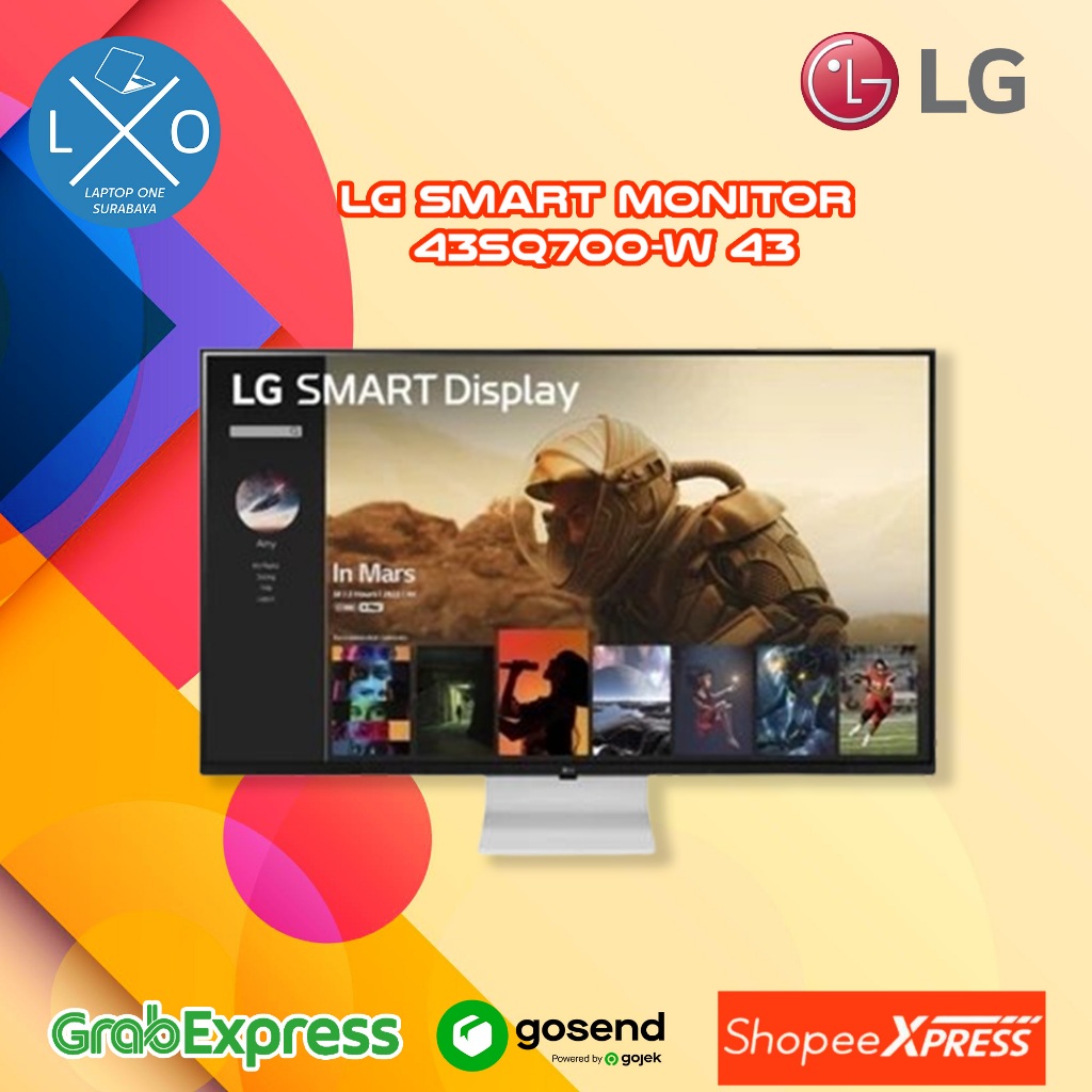 Jual LG SMART MONITOR 43SQ700-W 43 INCH 4K SMART DISPLAY WEB0S | Shopee ...