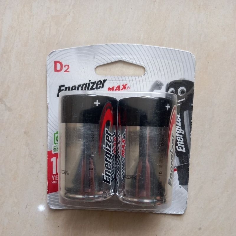 Jual Baterai Energizer Max type D R20 isi 2pc ukuran Besar Jumbo ...
