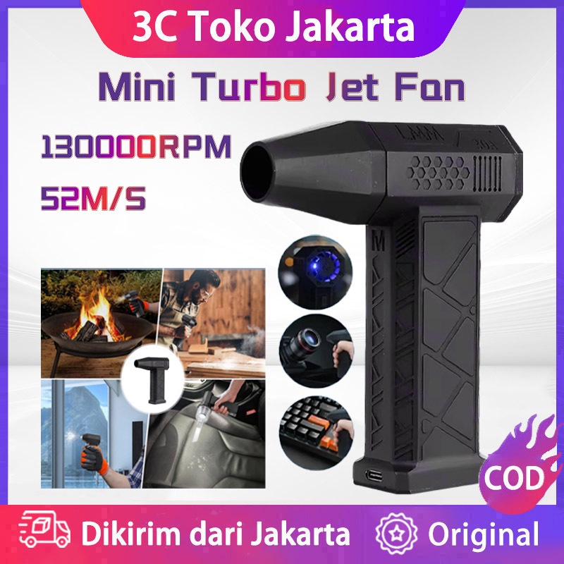 Jual Mini Turbo Jet Fan Turbo Violent Fan 52+M/S High Speed Duct Fan ...