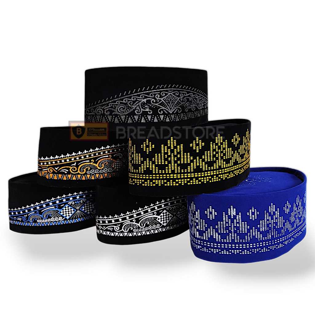 Jual TERMURAH DI MUKA BUMI!!! PECI SONGKOK KOPIAH HITAM MOTIF BATIK ...