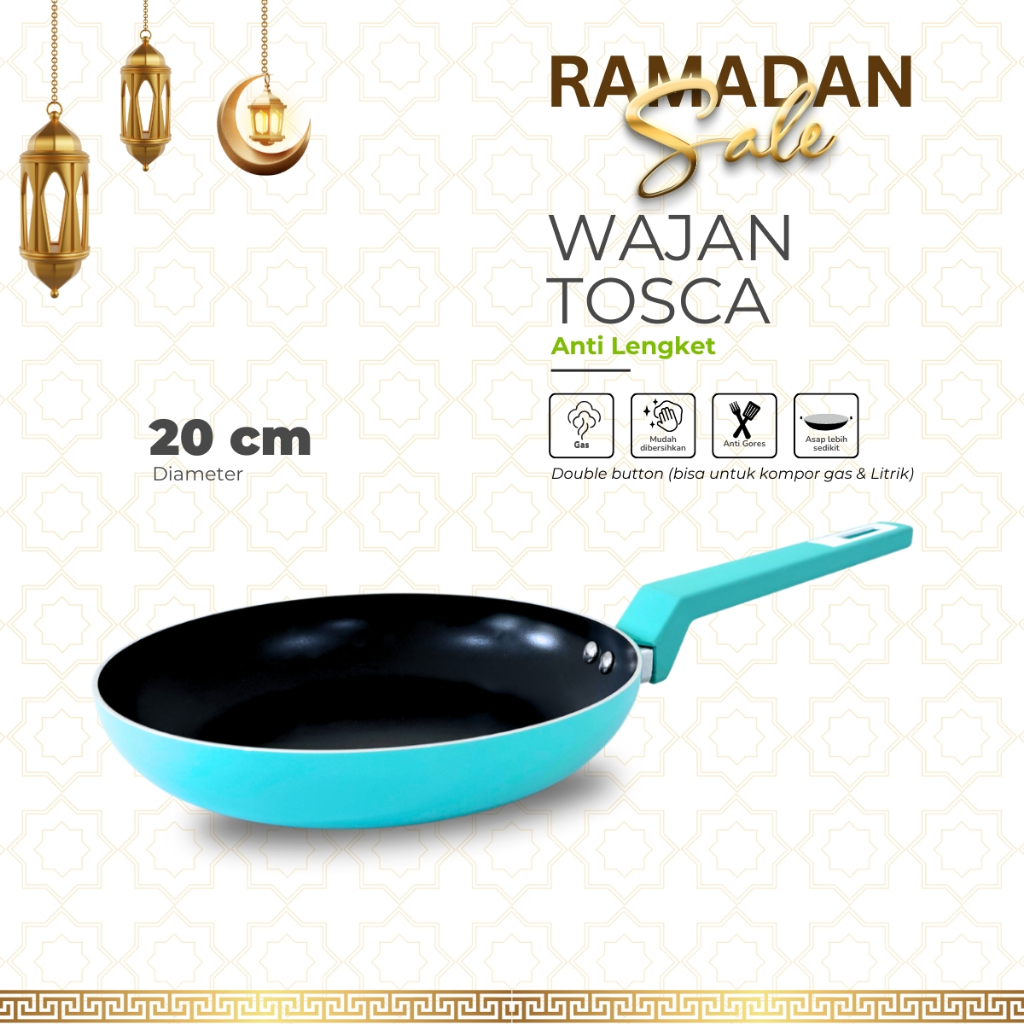 Jual TAKAFULL Wajan Teflon Penggorengan Anti Lengket 20cm/24cm/28cm ...