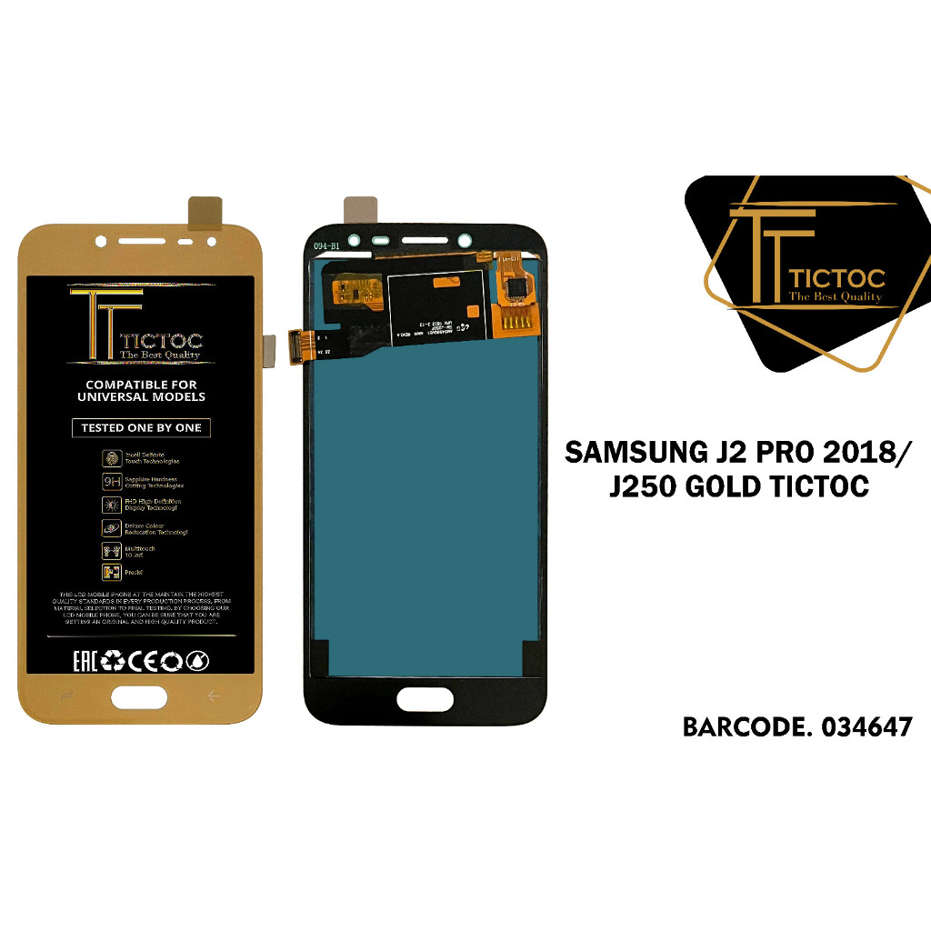 Jual LCD+TS SAMSUNG J250 PRO /J2 PRO GOLD TICTOC | Shopee Indonesia