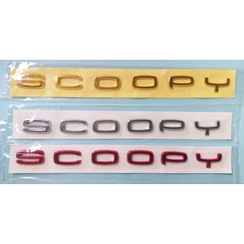 Jual Emblem logo motor SCOOPY/Emblem SCOOPY/Logo SCOOPY timbul | Shopee ...