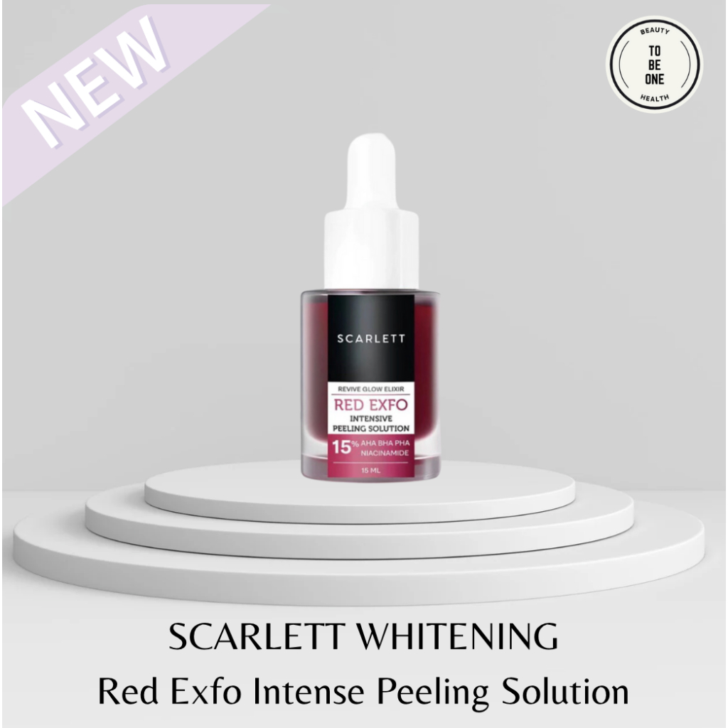 Jual SCARLETT WHITENING Revive Glow Elixir Red Exfo Intensive Peeling ...