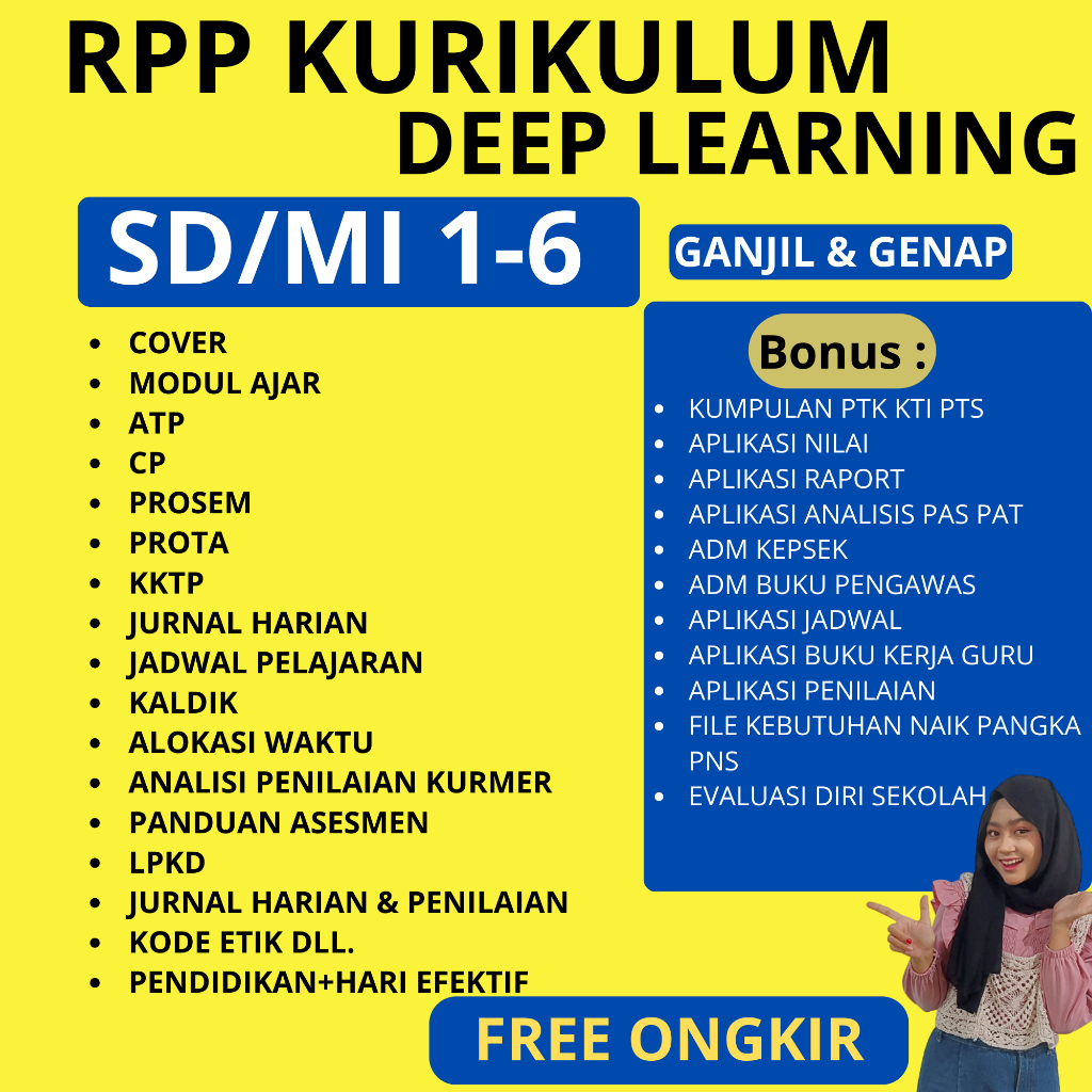 Jual RPP KURIKULUM DEEP LEARNING SD - PERANGKAT PEMBELAJARAN KURIKULUM ...