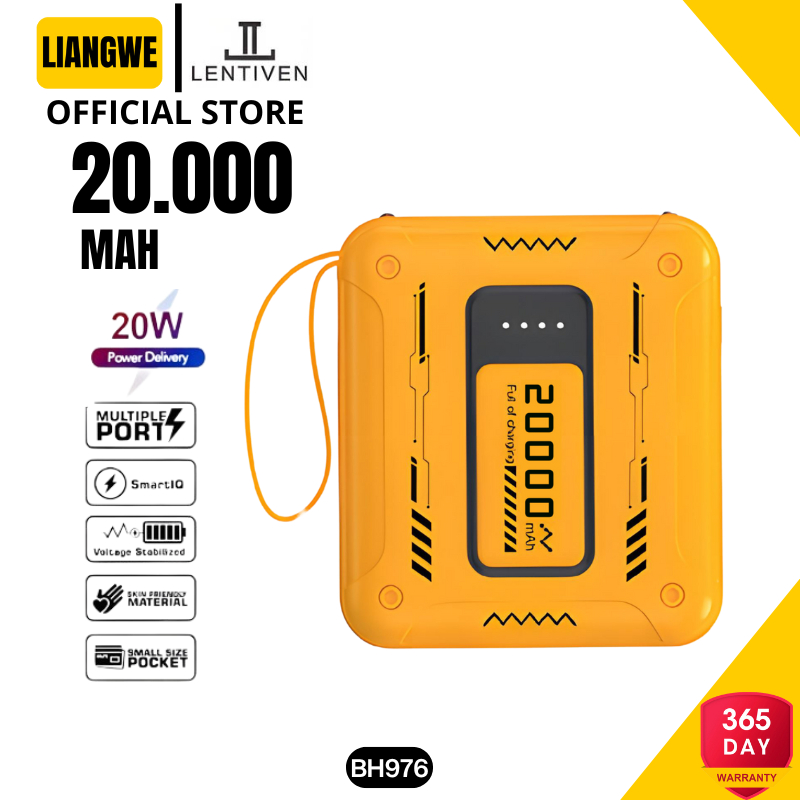 Jual LIANGWE LENTIVEN Powerbank 20000mAh MINI Fast Charging 4 Kabel ...