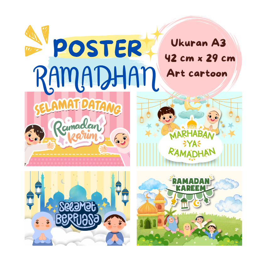 Jual POSTER TARHIB Ramadhan, POSTER PAWAI Ramadhan, POSTER RAMADHAN ...