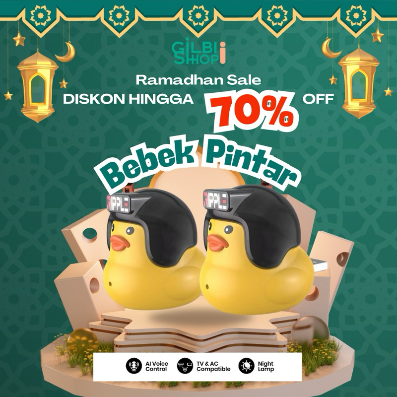 Jual RIPPLE Ai Smart Remote TV AC & Lampu Malam RIPPLE Bebek pintar ...