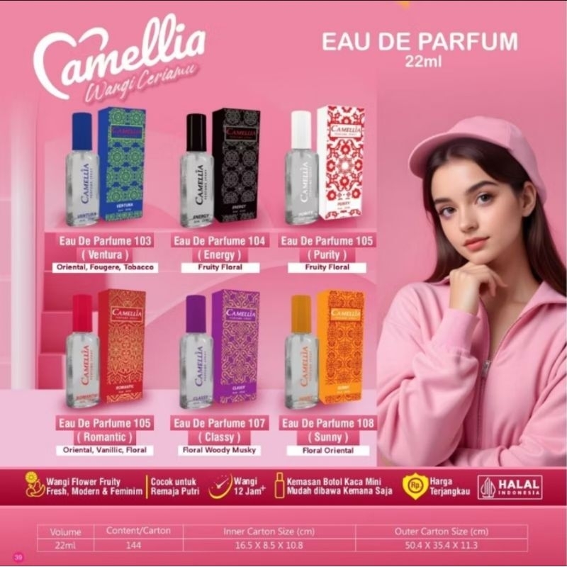 Jual Camellia Eau De Parfum 22ml | Shopee Indonesia