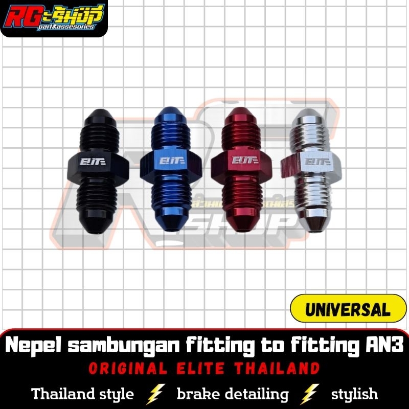 Jual Konektor Adaptor Sambungan AN3 Fitting To Fitting Elite Thailand ...