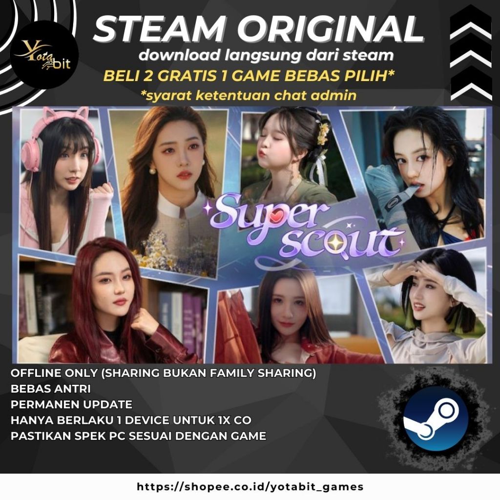Jual Superscout Dating Simulator Game Mac + PC S T E A M Sharing Original Offline | Shopee Indonesia