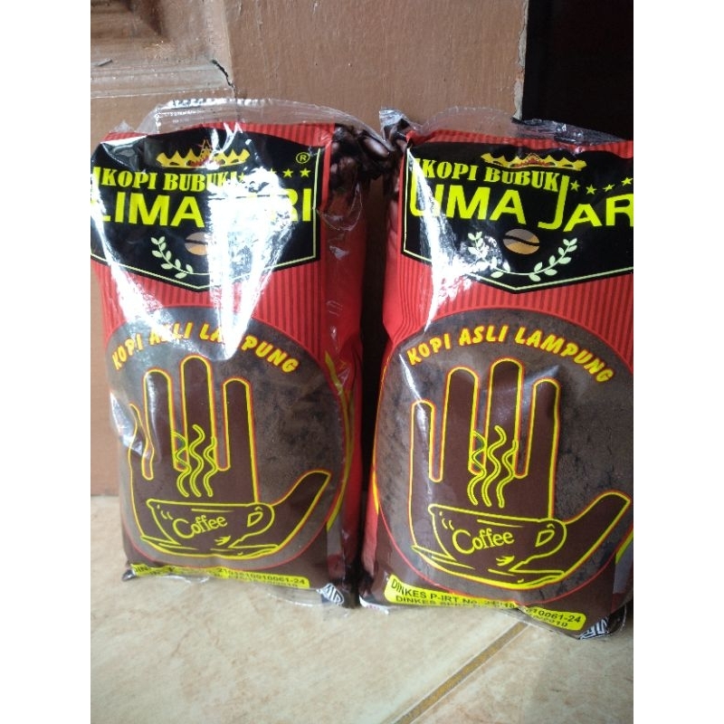 Jual KOPI LAMPUNG LIMA JARI 2 KG (10 bungkus (@200gr) | Shopee Indonesia