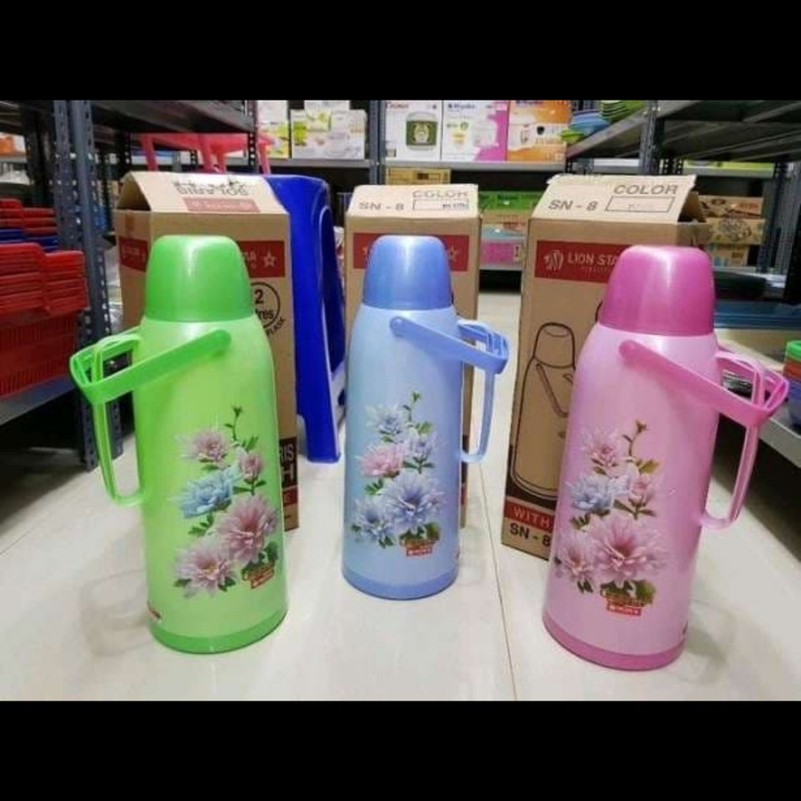 Jual Termos Air Panas Dingin 2 Liter Lion Star SN 8 Solaris Plastik Air ...