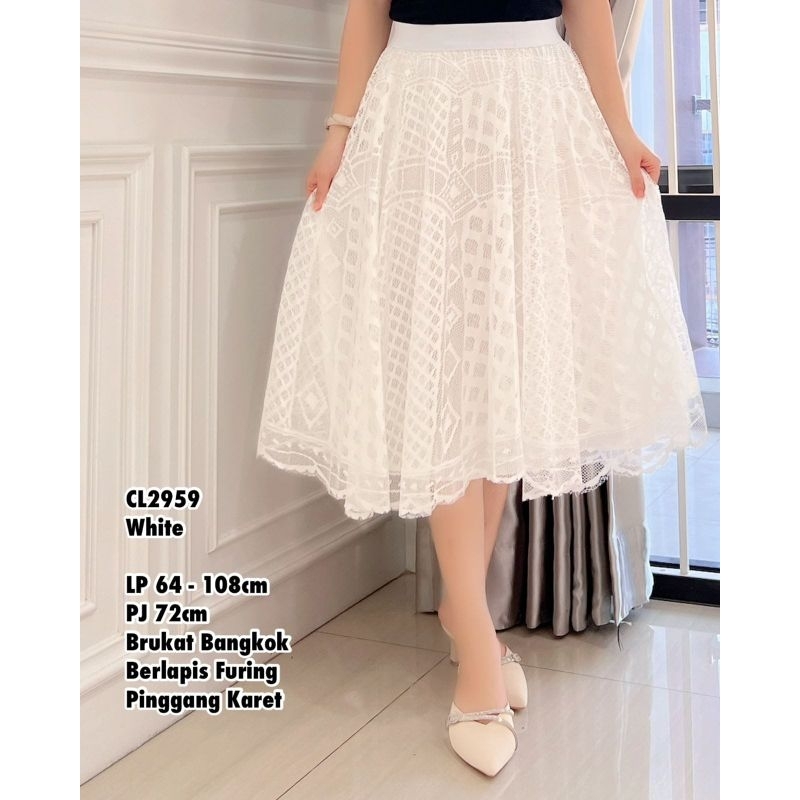 Jual rok 7/8 brukat bahan brukat premium dalaman ada lapisan anti gatal | Shopee Indonesia