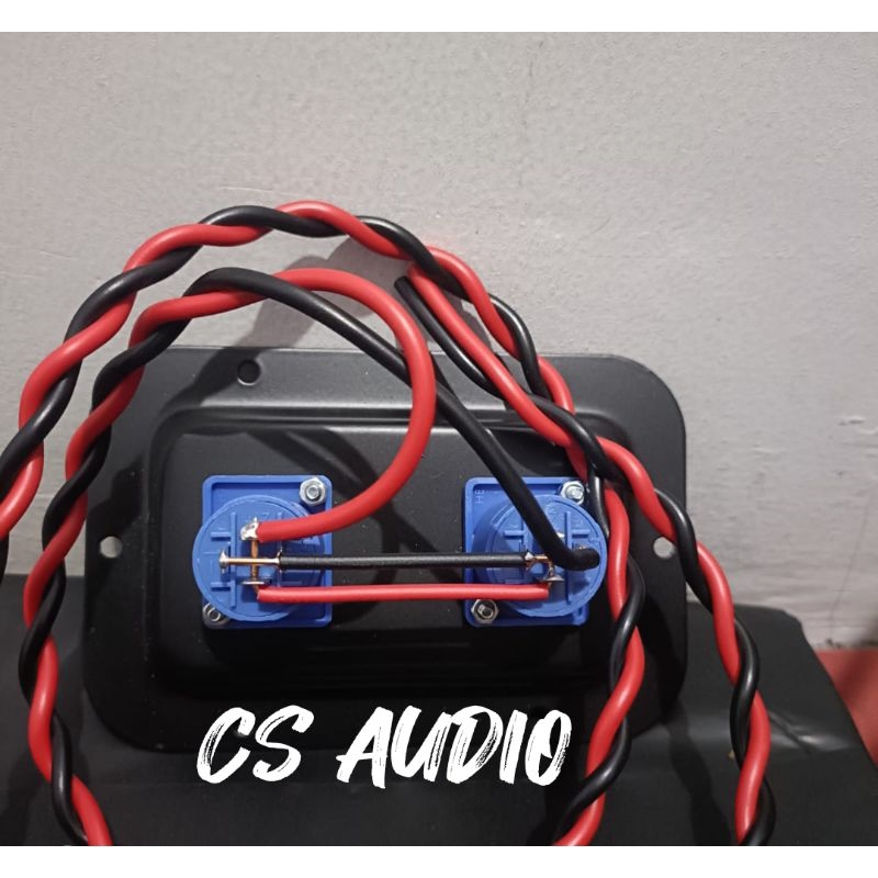 Jual PLAT BOX SPEAKER 2 SOCKET SPIKON BMA PLUS KABEL 2X2.5MM ULIR 1 ...