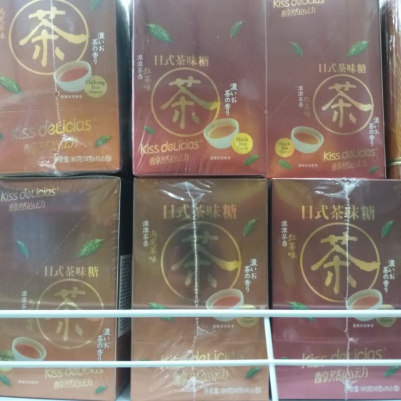 Jual Kiss Delicias Tea Mint Candy Oolong Tea ( Permen Keras) | Shopee ...