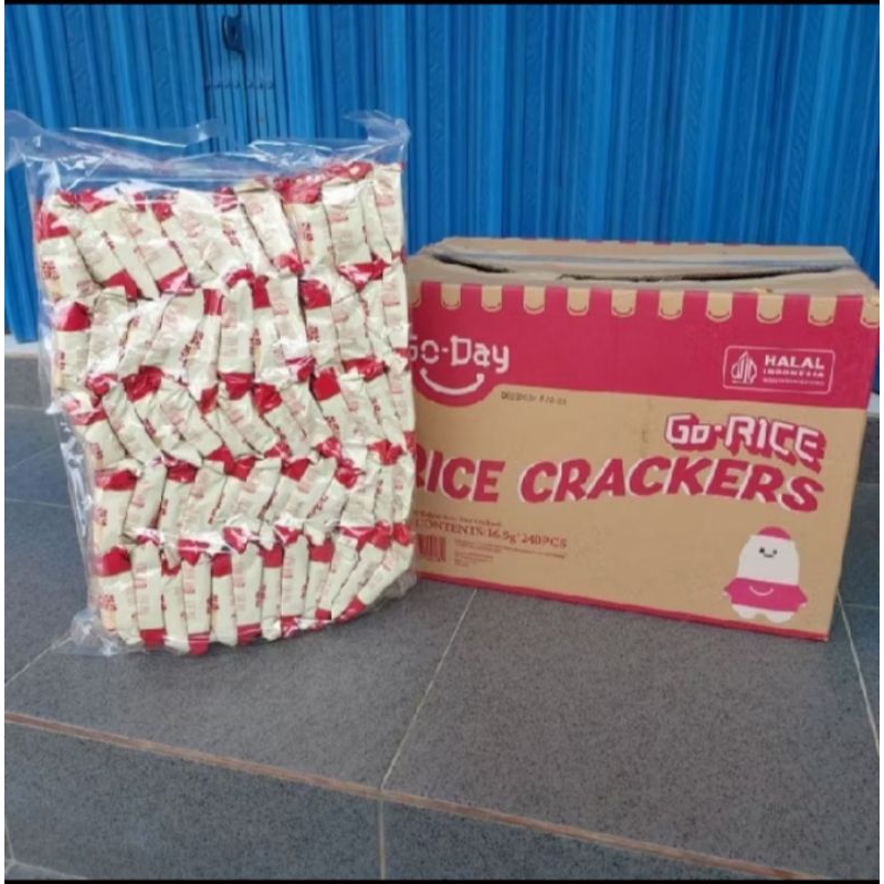 Jual GO DAY RICE CRAKERS 1 PACK ISI 6 RENCENG | Shopee Indonesia
