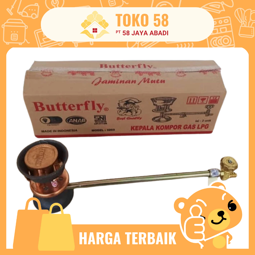 Jual [COD] Kepala Kompor Gas Butterfly 3203 / Pcs | Shopee Indonesia
