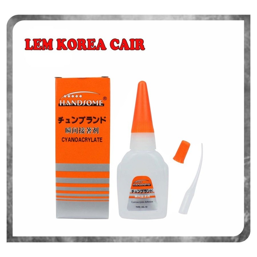 Jual Lem Korea Handsome / Lem Cair cepat kering / Lem Cair Bagus / Lem ...