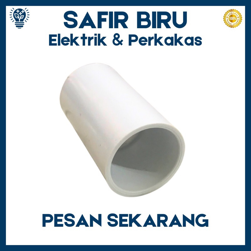 Jual Sok Sambungan Pipa PVC Lurus - Konektor Penyambung Pipa Listrik ...