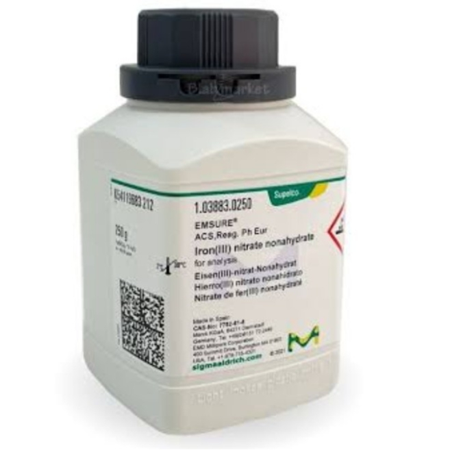 Jual Iron (III) nitrate nonahydrate, Ferri (III) Nitrate, Fe(NO3)3 ...