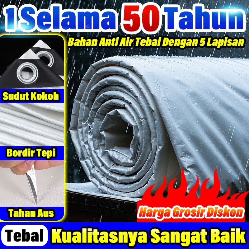 Jual 【300% Lebih Tebal】kain tenda putih terpal tenda terpal anti air ...