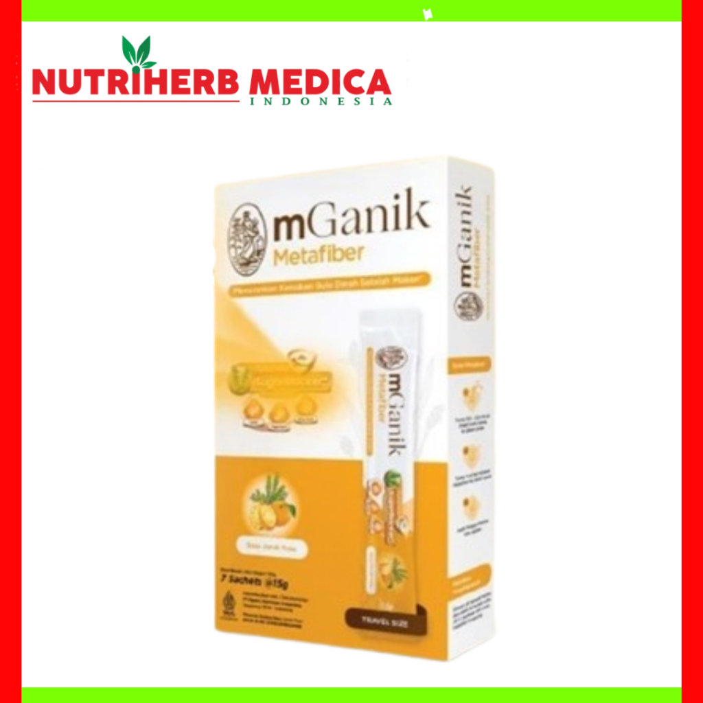 Jual mGanik Metafiber 105 Gr Gram 7 Sachet Serat Fiber Obat Diabetes M ...