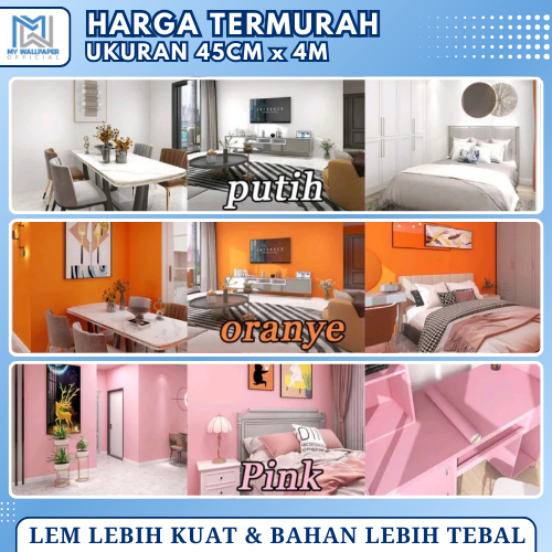 Jual Wallpaper Dinding Pink Polos Wallpaper Dinding Ruang Tamu Polos ...