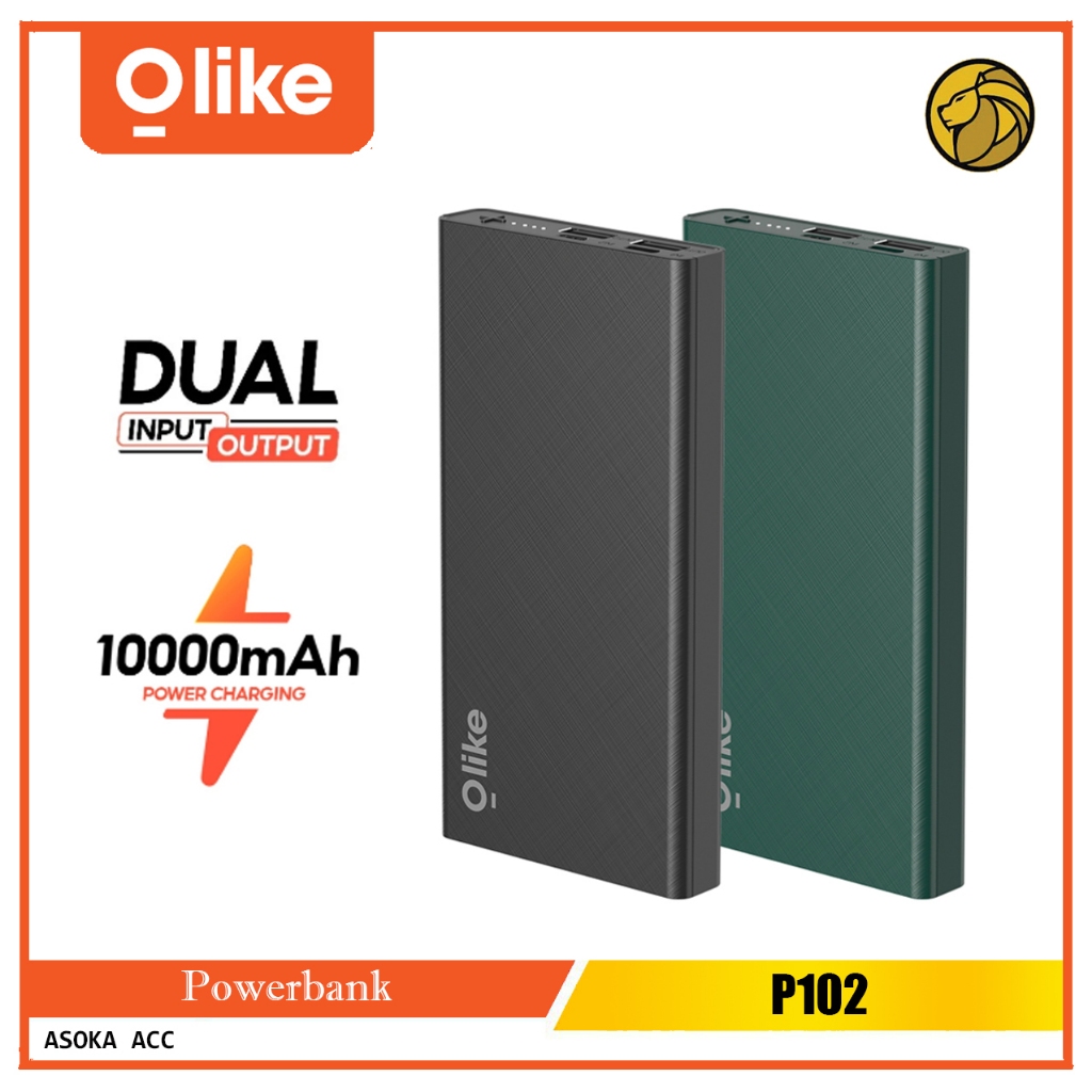 Jual Olike 10000 Mah Power Bank P102 Dual Input Output Powerbank ...
