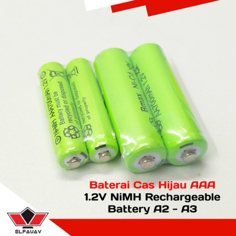 Jual Baterai Cas Hijau AA | AAA 1.2v Rechargable Battery Batere Charger ...