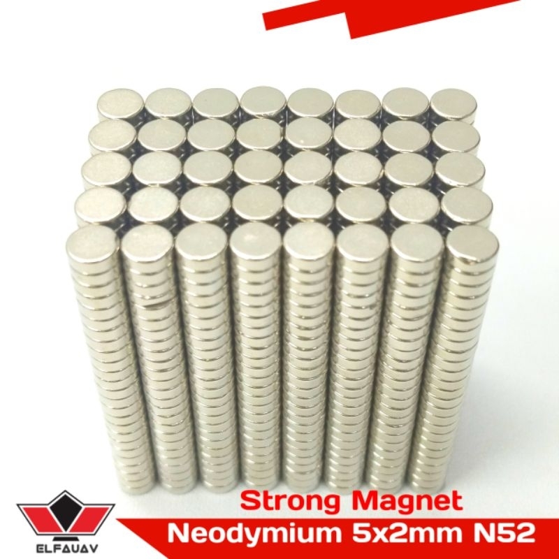 Jual Strong Magnet Neodymium N52 5x2mm Silinder 5x2mm 5mm x 2mm N52 5mm ...