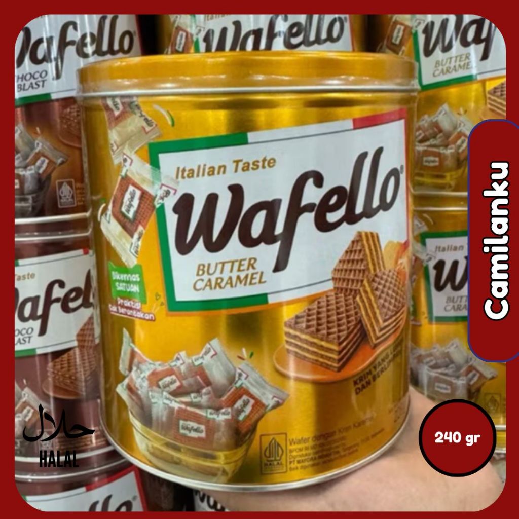 Jual Camilanku - Wafer kaleng Murah renyah WAFFELO wafer rasa jajan ...