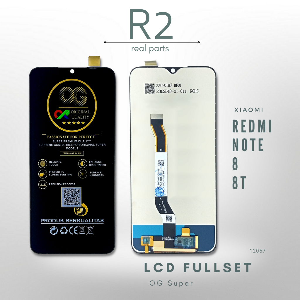Jual LCD TS XIAOMI Redmi Note 8 | Note 8 2021 | Note 8T Hitam Fullset ...