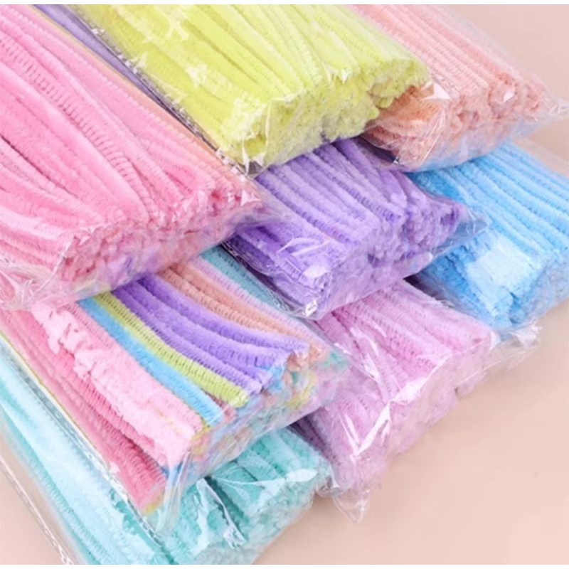 Jual Kawat bulu mercy pipe cleaner pastel macaron 25 pcs | Shopee Indonesia