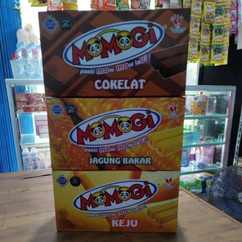 Jual Momogi Keju/Coklat/Jagung Bakar Kotak(1 kotak isi 20 bungkus) | Shopee Indonesia