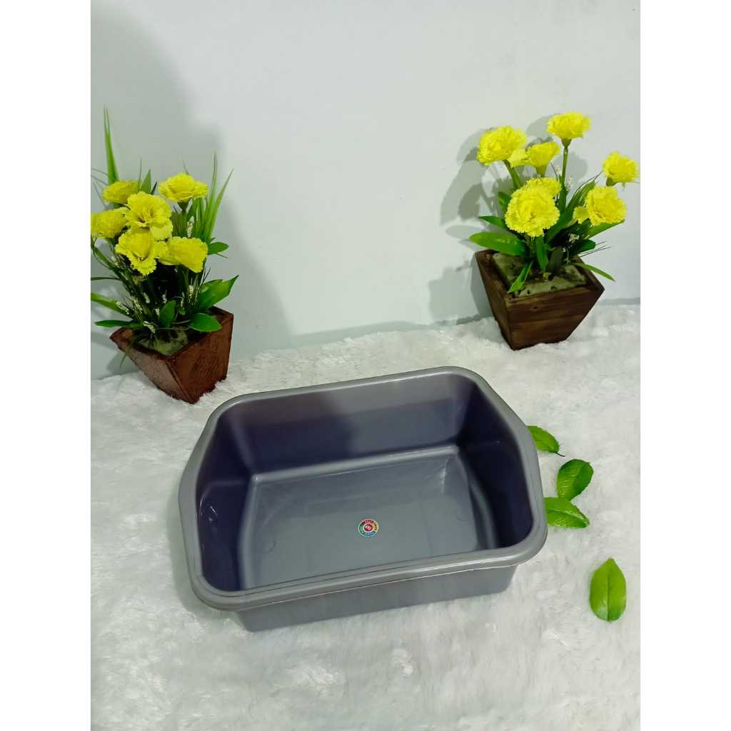 Jual Baskom Plastik / Baskom Kotak / Bak Segi Silver Komet Star Korea ...