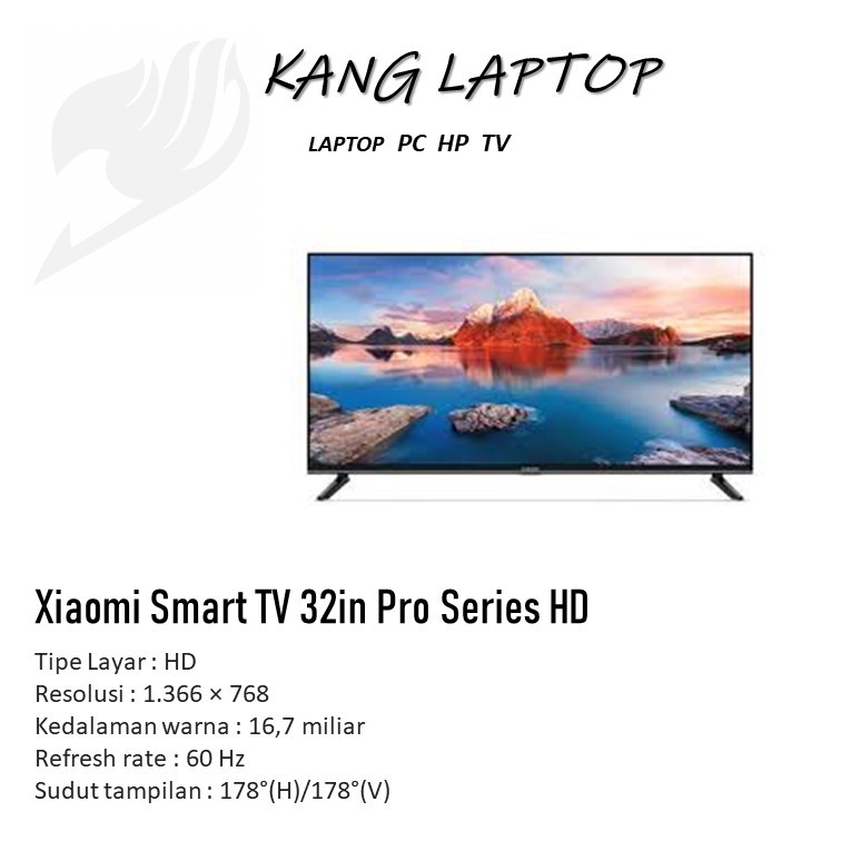 Jual XIAOMI SMART TV L32M8-A2ID 32 INCH A PRO SERIES HD TV | Shopee Indonesia