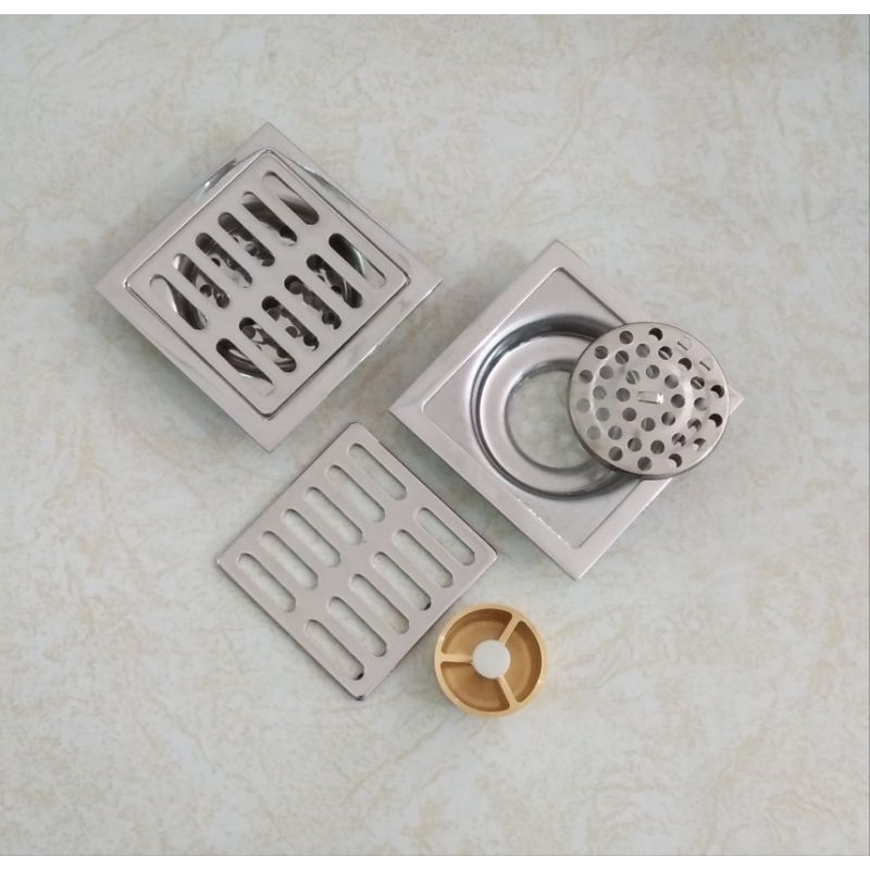 Jual Floor Drain Model Kotak Stainless Steel | Shopee Indonesia