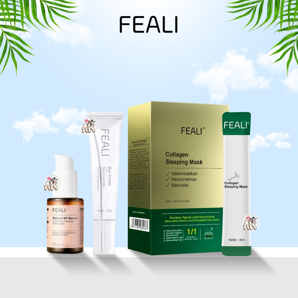 Jual FEALI SKINCARE SERIES ( EYE CREAM NIACINAMIDE / COLLAGEN SLEEPING ...