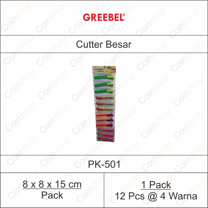 Jual Greebel Parko PK-501 Cutter Besar Per Pcs | Shopee Indonesia