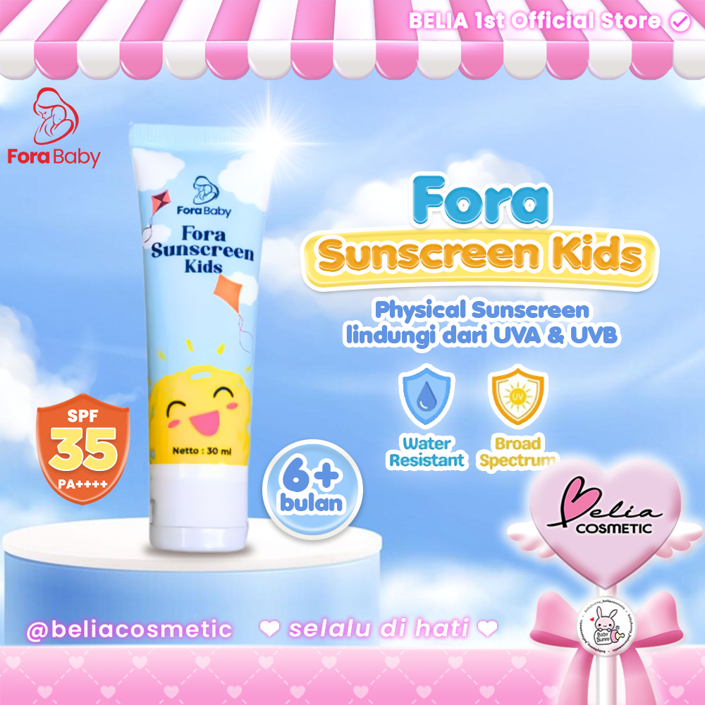 Jual BELIA FORA Baby Sunscreen Kids 30ml | Anak & Bayi SPF 35 PA++ ...