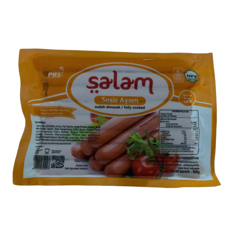 Jual SALAM SOSIS AYAM PANJANG 500 GR | Shopee Indonesia