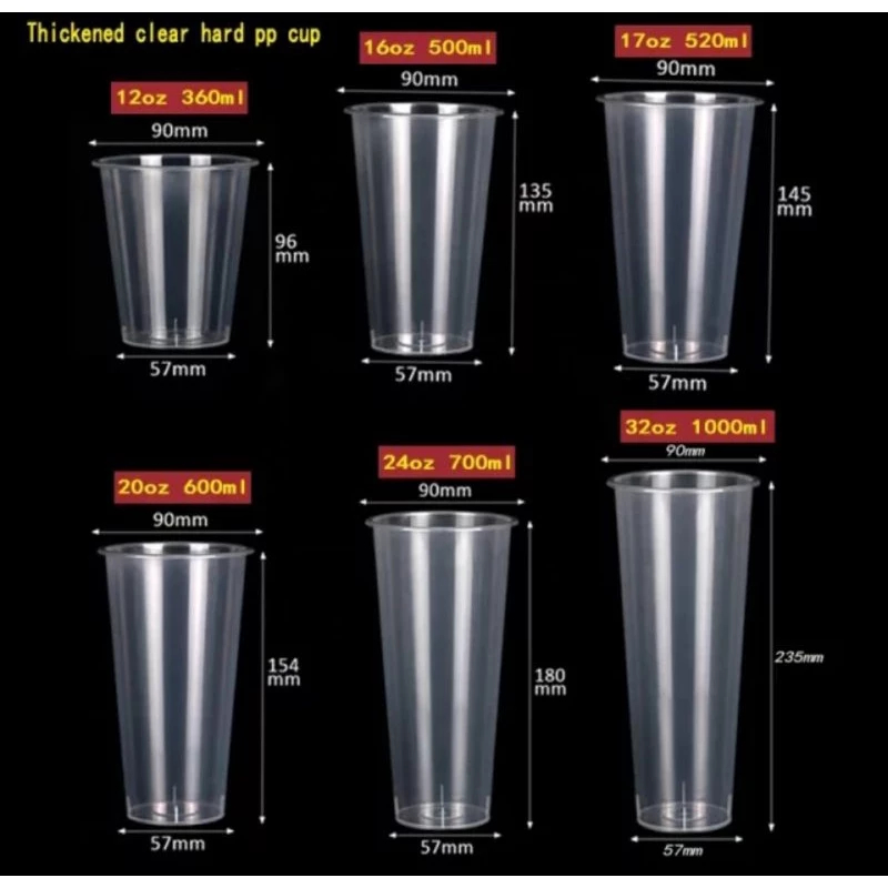 Jual Gelas PP Cup Inject 700ml. 24oz + Tutup Victory 500 Pcs 1 Dus ...