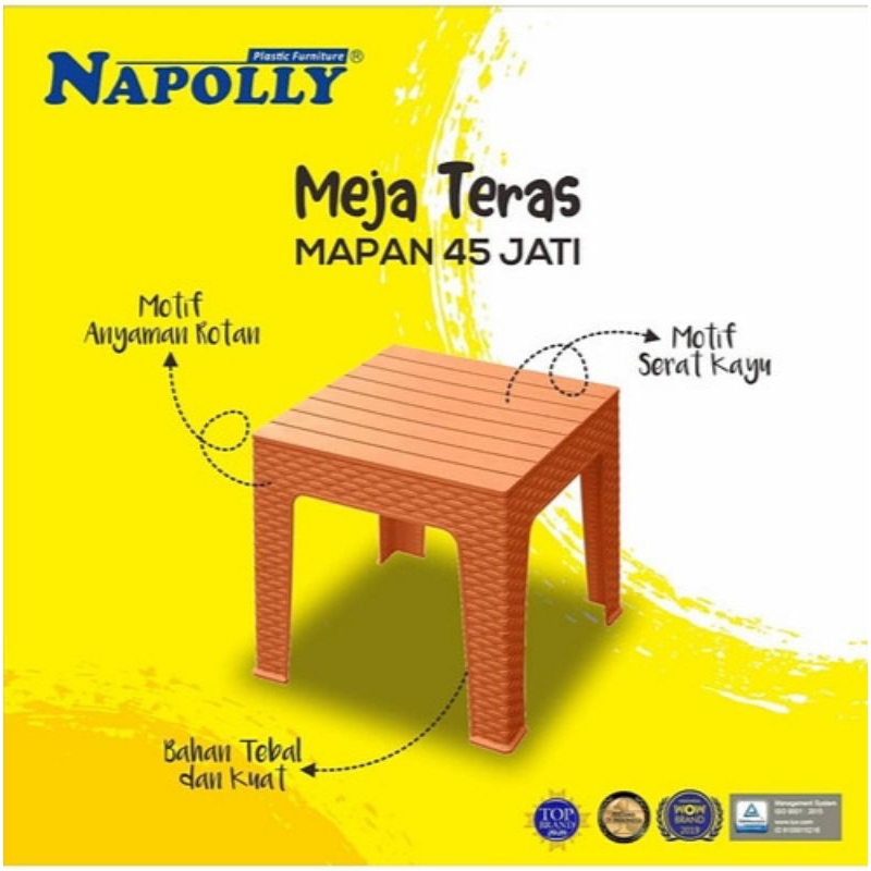 Jual Meja Plastik NAPOLLY MAPAN 45 Meja Teras Meja Kecil | Shopee Indonesia