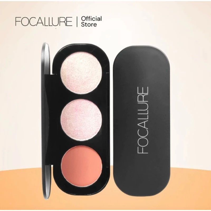 Jual FOCALLURE Blush & Highlighter Palette | Shopee Indonesia