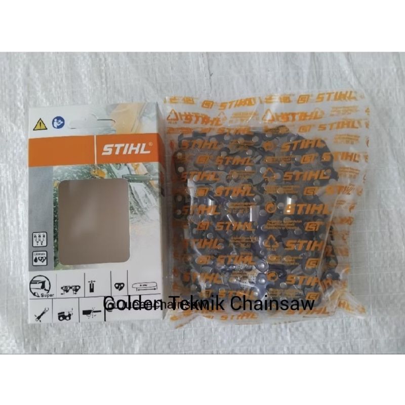 Jual RANTAI POTONG CHAINSAW STIHL 20/34T ( 34 MATA ) GIGI KASAR RANTAI POTONG SENSO 20 inch/ 34 ...